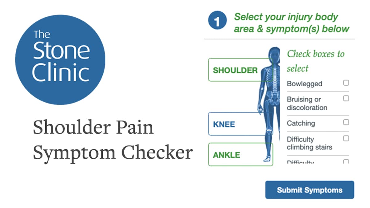 Shoulder Pain Symptom Checker & Pain Diagnosis Chart [Injury Self-Diagnosis Tools]